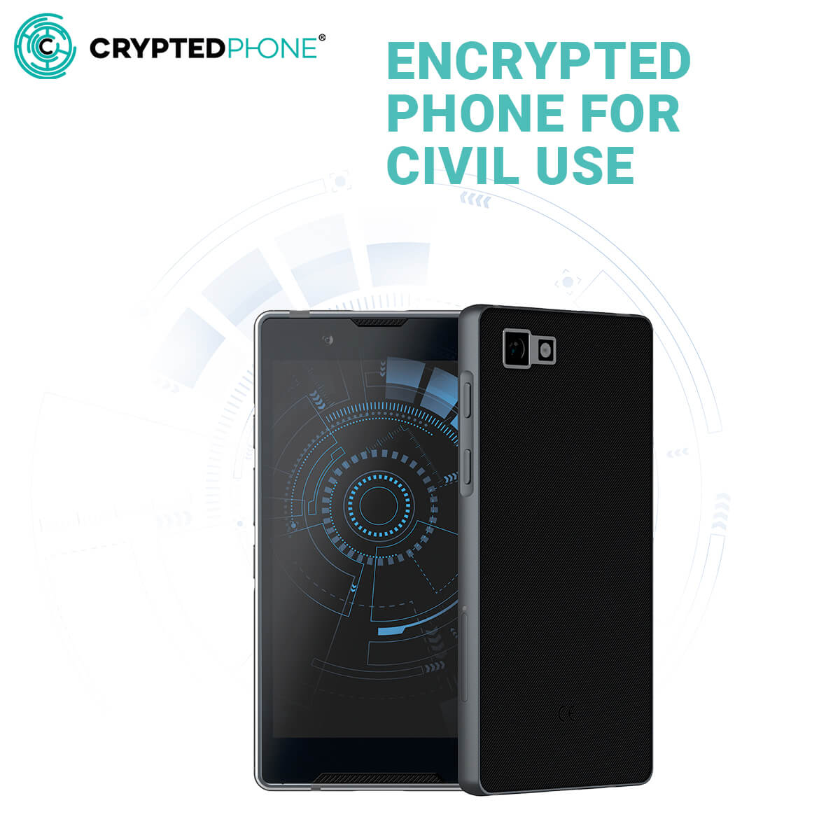 Encrypted phone for civil use